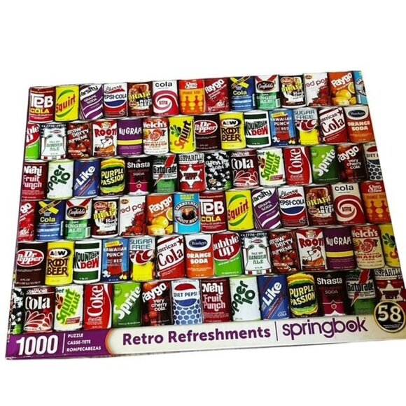 Springbok | Games | Springbok 00 Piece Retro Refreshments Soda Puzzle ...